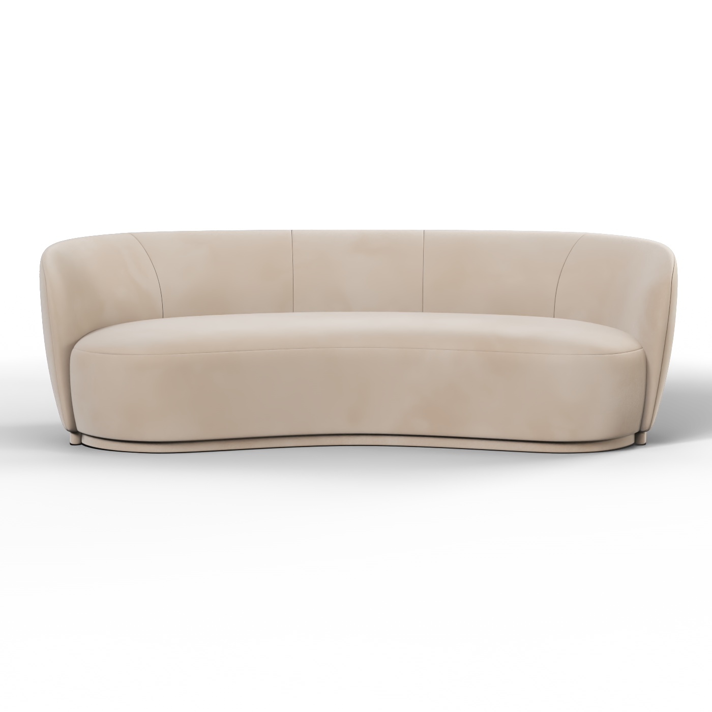 Posh Boucle Curved Sofa | Sofas | Bedspoke