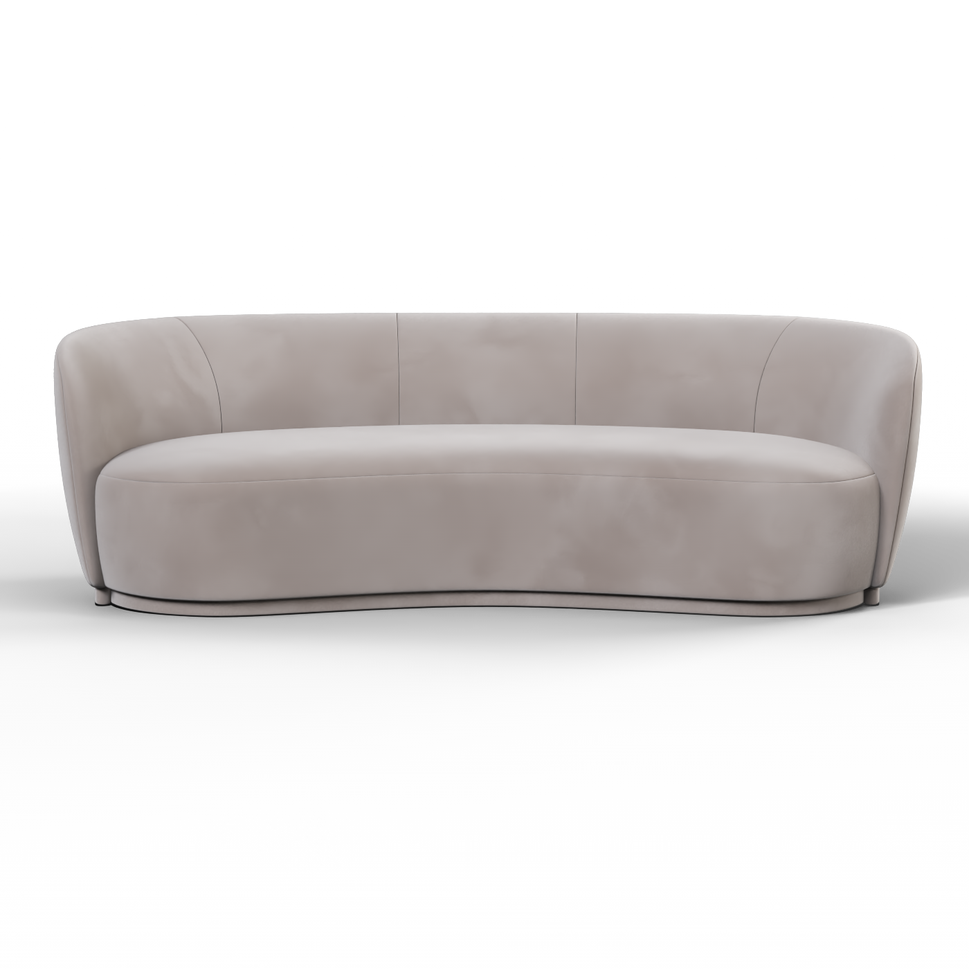 Posh Boucle Curved Sofa | Sofas | Bedspoke